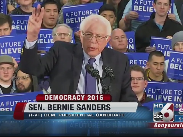 Bernie Sanders speaks in E. Idaho before Boise