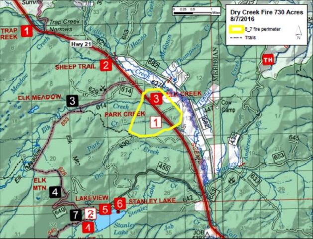 Stanley Lake fire prompts evacuations - KIVITV.com Boise, ID