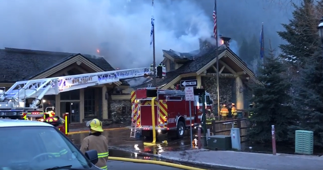 Crews battle fire at Warm Springs Lodge - KIVITV.com Boise, ID